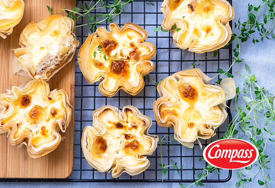 Mini quiche with chicken and cream - Compass